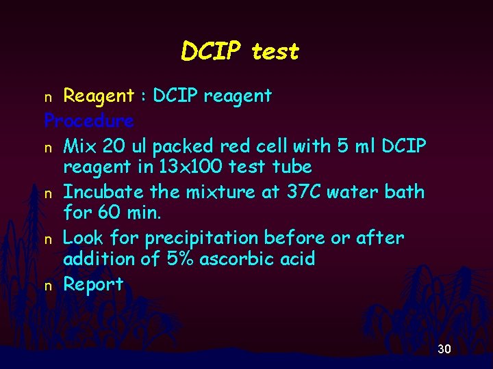 Laboratory Diagnosis in Thalassemia and Hemoglobinopathies Ahmad Shihada