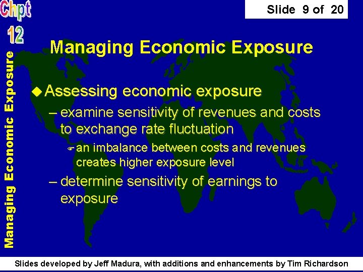 Managing Economic Exposure Slide 1 of 20 Slides