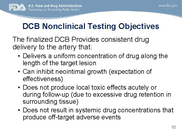 Regulatory Considerations for Coronary Drug Coated Balloons Andrew