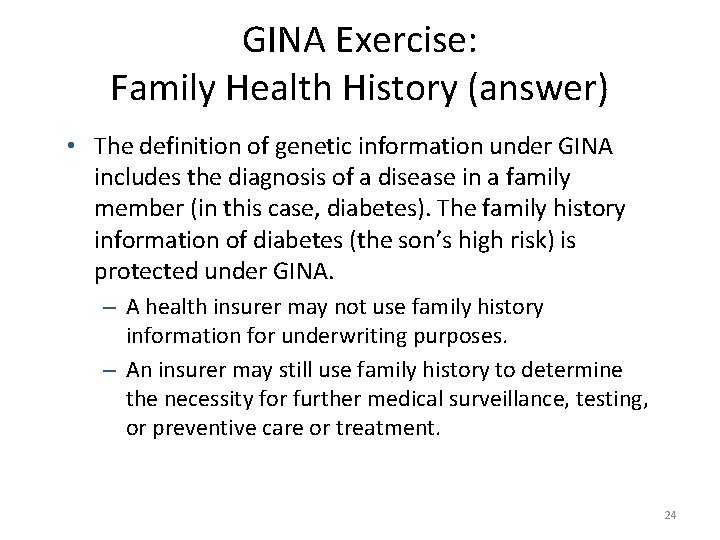 Understanding GINA How the Genetic Information Nondiscrimination Act