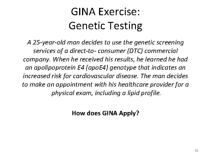 Understanding GINA How the Genetic Information Nondiscrimination Act