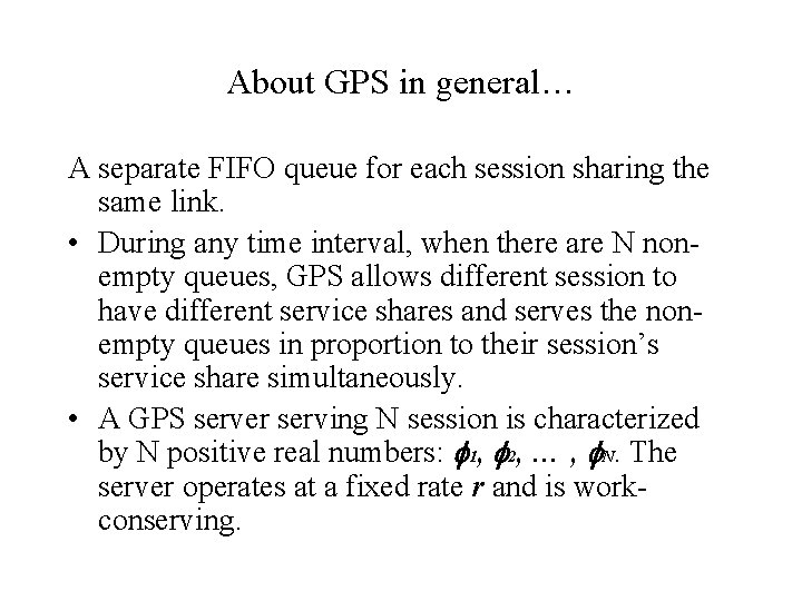 Worst case Fair Weighted Fair Queueing WFQ by