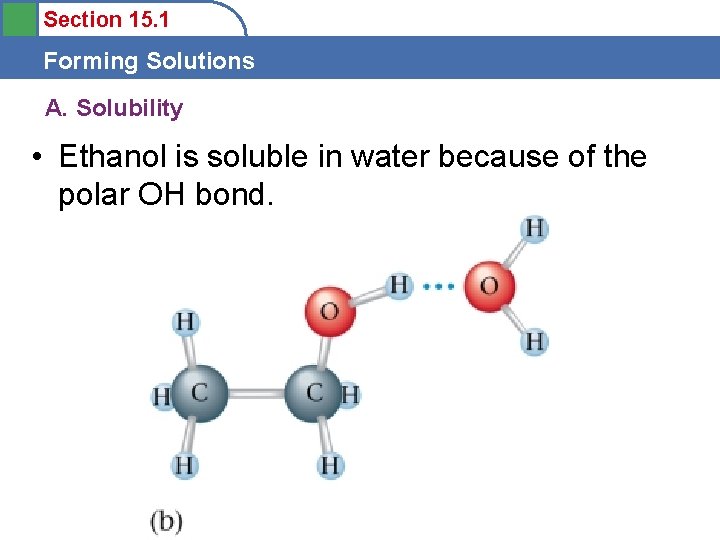 Section 15 1 Forming Solutions Objectives 1 To