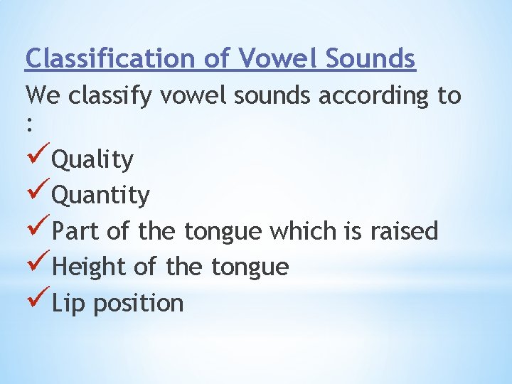 Second Year Phonetic Courses TEACHER Dr RAHMANI A