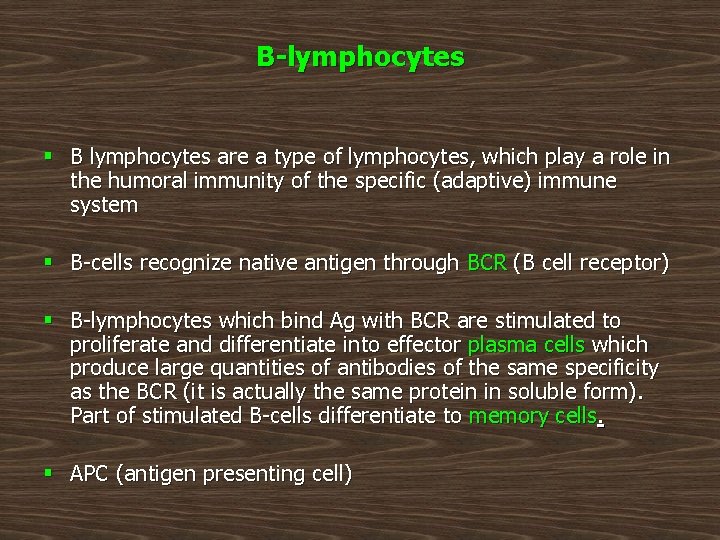 Topics 15 Blymphocytes ontogenesis surface markers function Ontogenesis