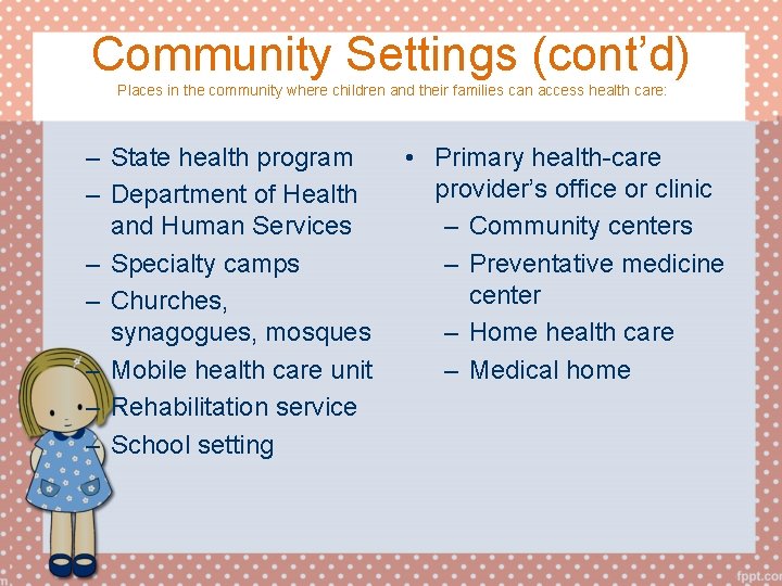 Health Supervision 2016 Principles of Health Supervision Providing