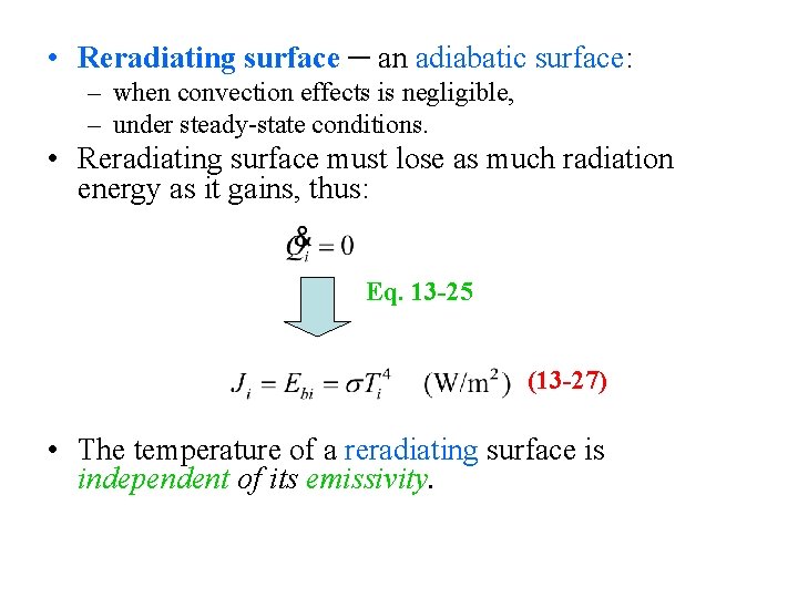 Chapter 13 Radiation Heat Transfer Yoav Peles Department