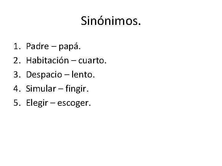 Ejercicios semntica 01 LLM 212 Febrero 2019 Sinnimos
