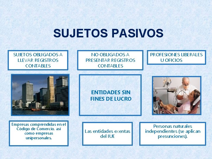 IMPUESTO SOBRE LAS UTILIDADES DE LAS EMPRESAS I