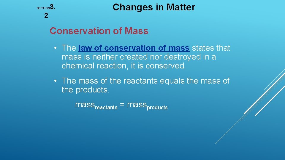 LAW OF CONSERVATION OF MASS DEFINITE PROPORTIONS AND