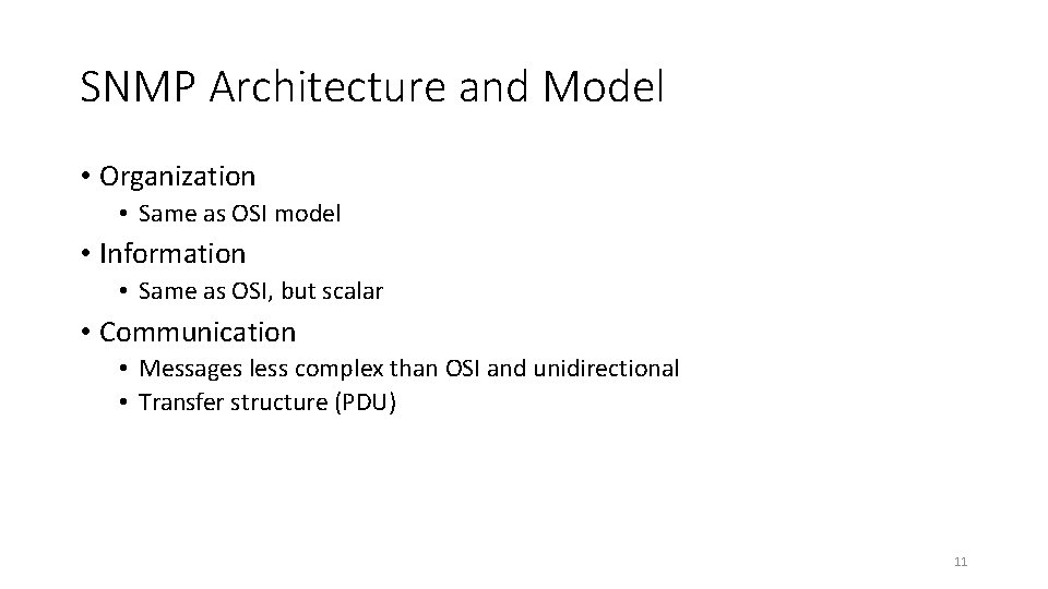 CT 1305 Computer Networks Management Standards Models and