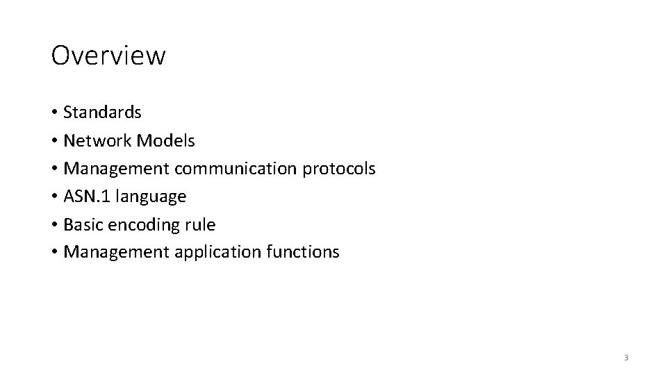 CT 1305 Computer Networks Management Standards Models and