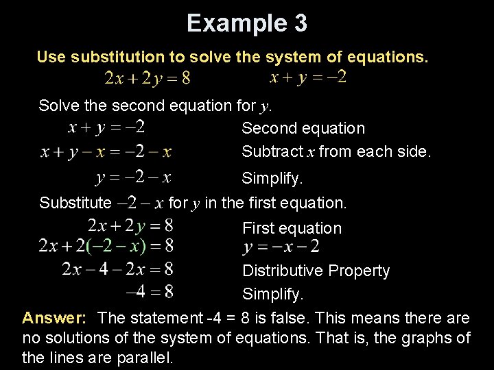 Lesson 7 2 Substitution Click the mouse button