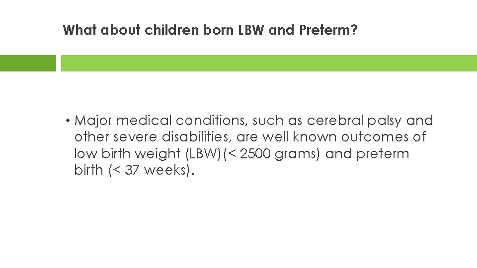 Executive Function in Infants and Toddlers born Low