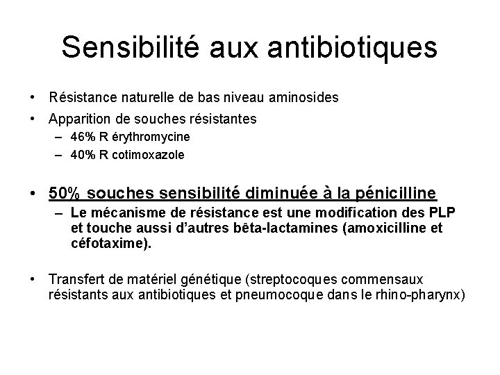 Infections Respiratoires Infections communautaires S Pneumoniae ...
