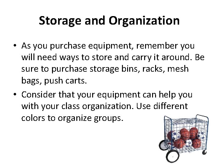 Equipment Selection and Purchase Know What You Need