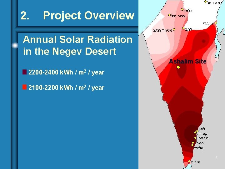 Solar Power Plants in the Negev Desert Global