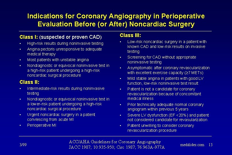 Guidelines for Perioperative Cardiovascular Evaluation for Noncardiac ...
