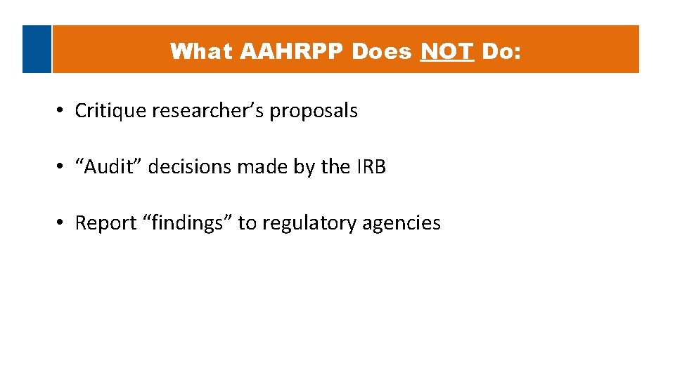 AAHRPP Reaccreditation Preparing for Site Visitor Group Interview