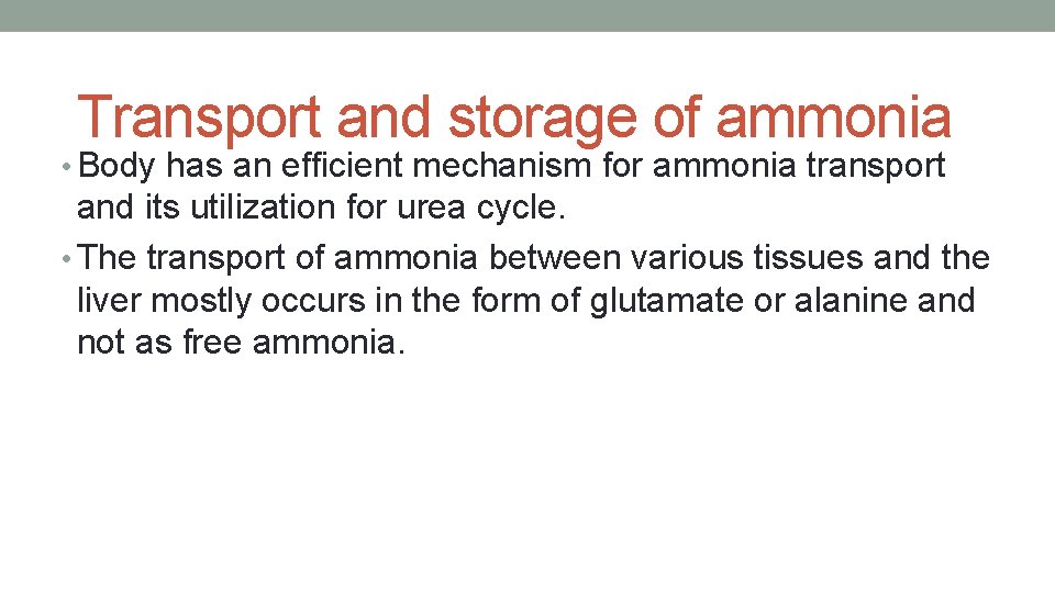 BIOCHEMISTRY II Topic Nitrogen Metabolism Biosynthesis of any