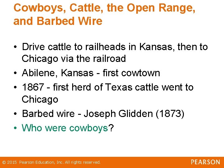 Chapter 16 Conflict in the West 1865 1912