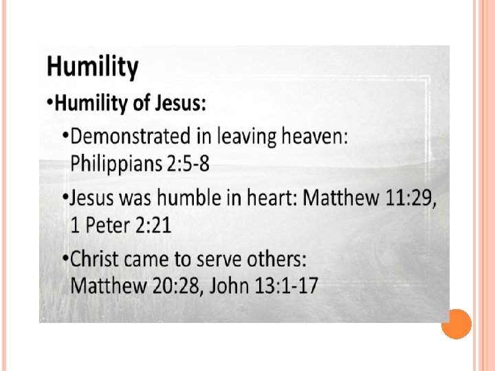 HUMILITY A GIFT OF THE SPIRIT JESUS REBUKES