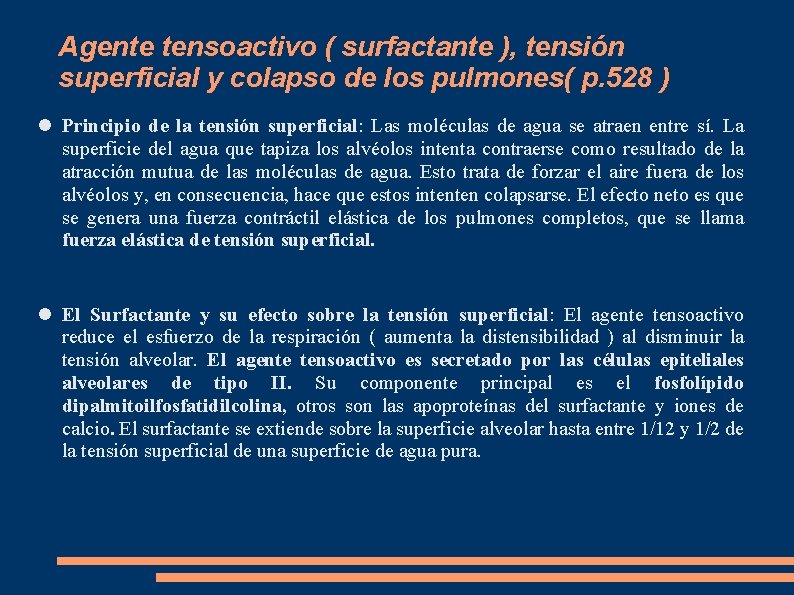 VENTILACIN PULMONAR El sistema respiratorio proporciona oxgeno a