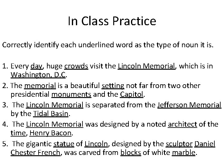 Chapter 2 Parts of Speech Nouns Pronouns Adjectives