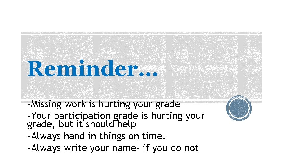 Grade 6 Ms Ashley Week 5 Do Now