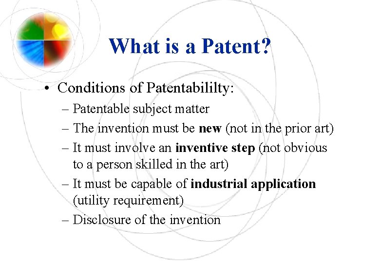 Building a Competitive Edge Protecting Inventions by Patents