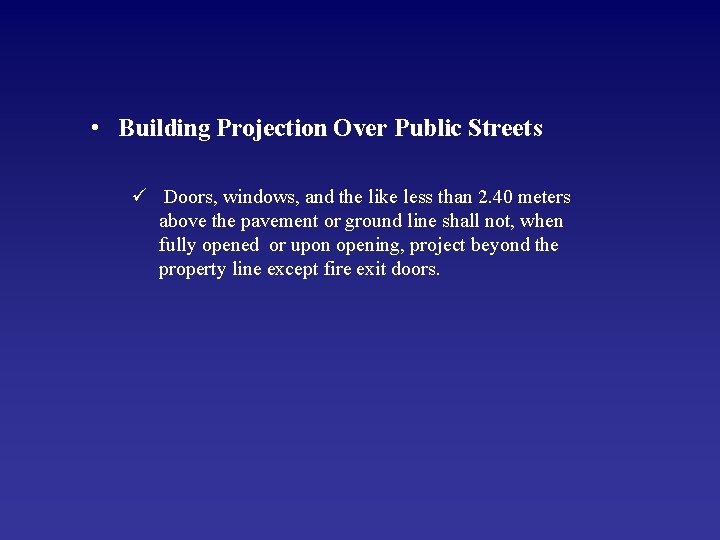 Source of Specifications The National Building Code of