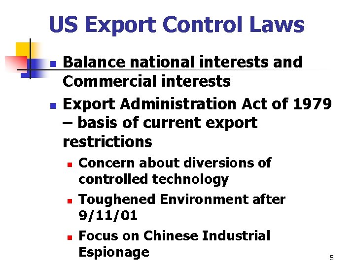 The Regulation of Exports Chapter 13 2002 WestThomson