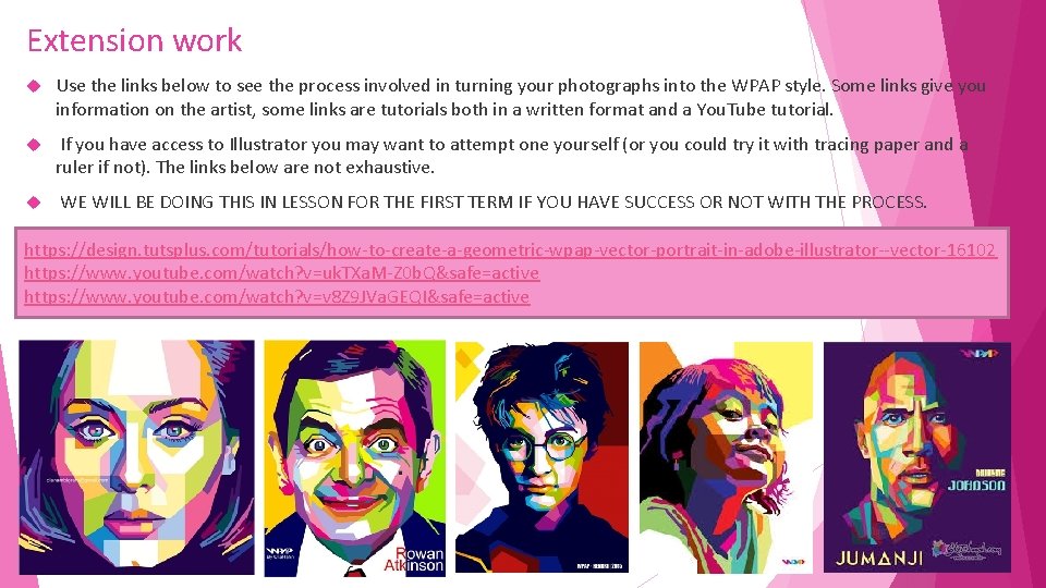 ART AND DESIGN A LEVEL TRANSITION WORK WPAP