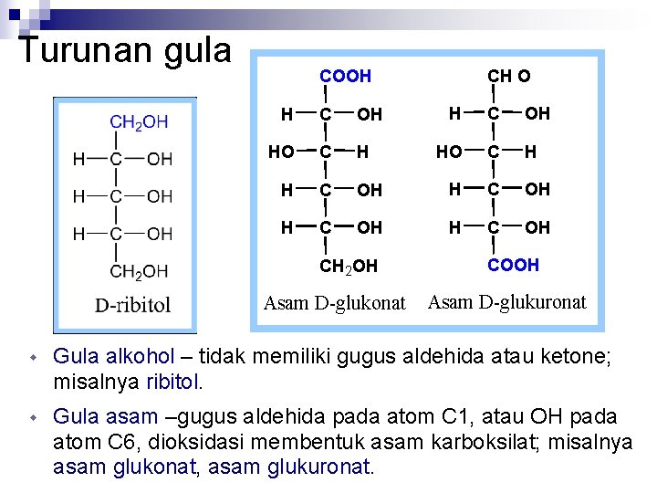 KARBOHIDRAT Reaksi monosakarida Ikatan glikosida Fungsi karbohidrat ...