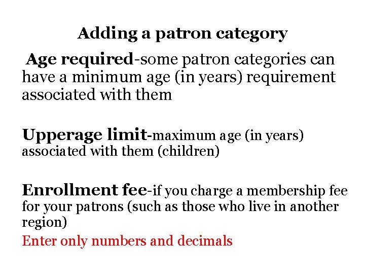 Open Source Integrated Library System Patron Categories Ability