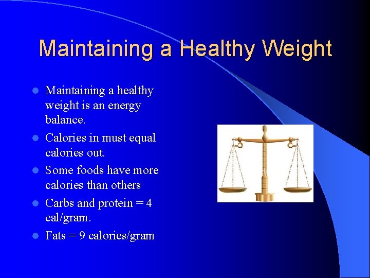 Chapter 6 Managing Weight and Body Composition Facts