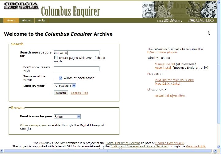 Digital Library of Georgia University of Georgia Libraries
