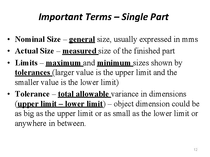 Mechanical Drawing MDP 115 First Year Mechanical Engineering