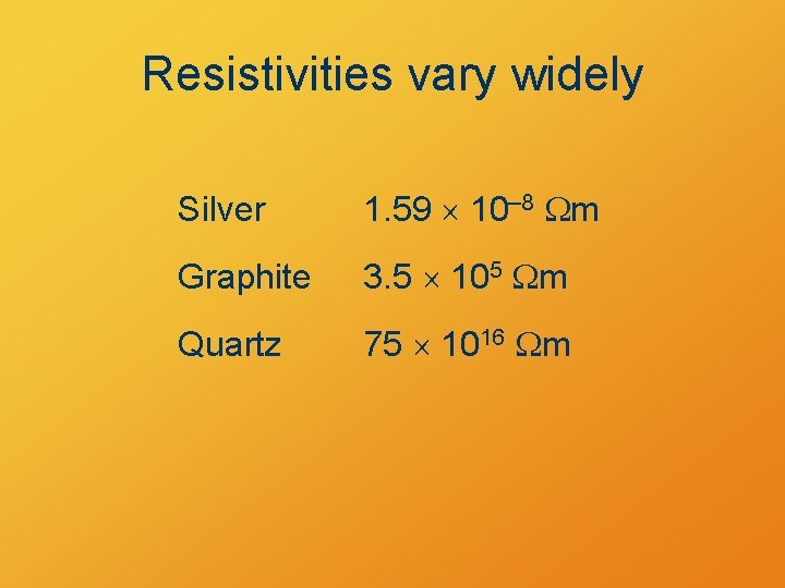 Resistance and resistivity Current Current is sort of