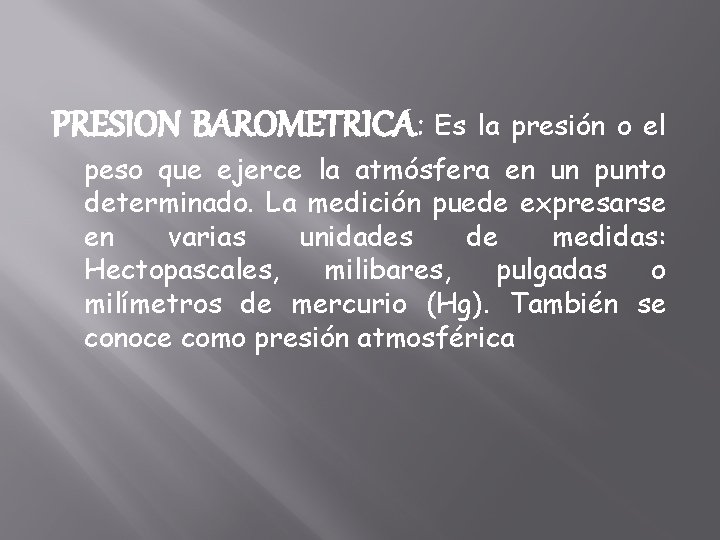 NIVELACION BAROMETRICA PRESENTADO POR MANUEL NASTACUAS YULIEDY MUOZ