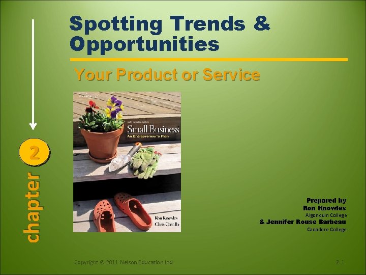 Spotting Trends Opportunities Your Product or Service chapter