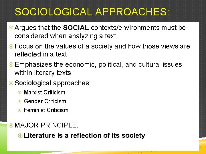 LORD OF THE FLIES AND LITERARY THEORY INTRODUCTION