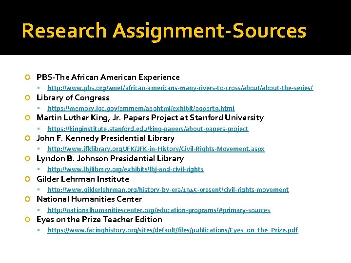 Period 8 The African American Civil Rights Movement