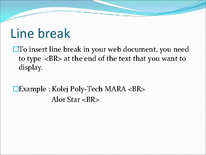 CHAPTER 2 HTML BASICS Creating HTML document 2