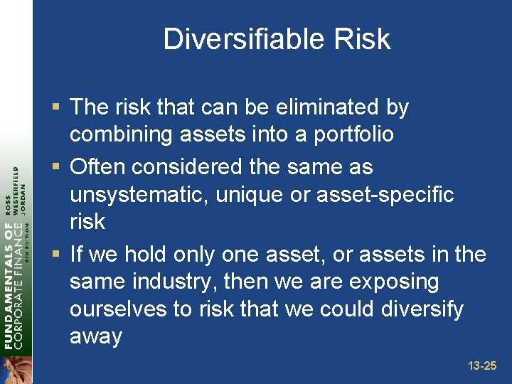 13 Return Risk and the Security Market Line