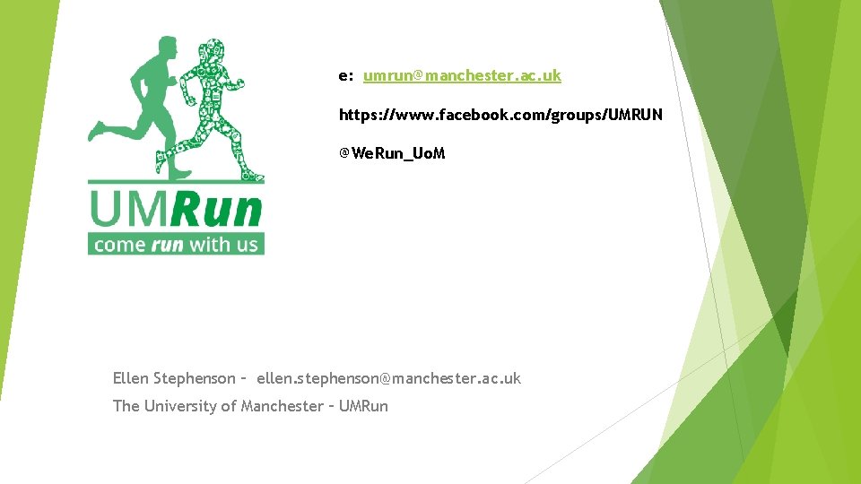 Setting up a Run Commute Group Ellen Stephenson