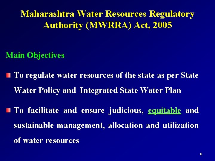 Development of River Basin Models for Investigation of