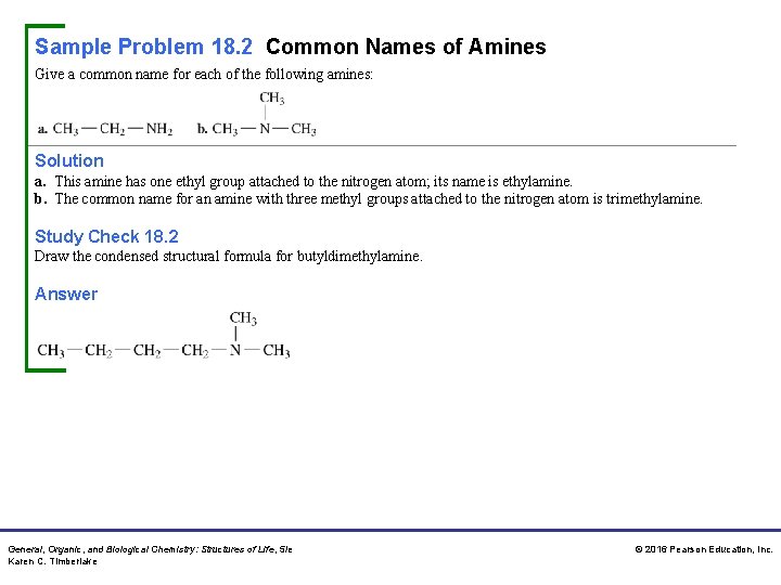 Sample Problem 18 1 IUPAC Names for Amines