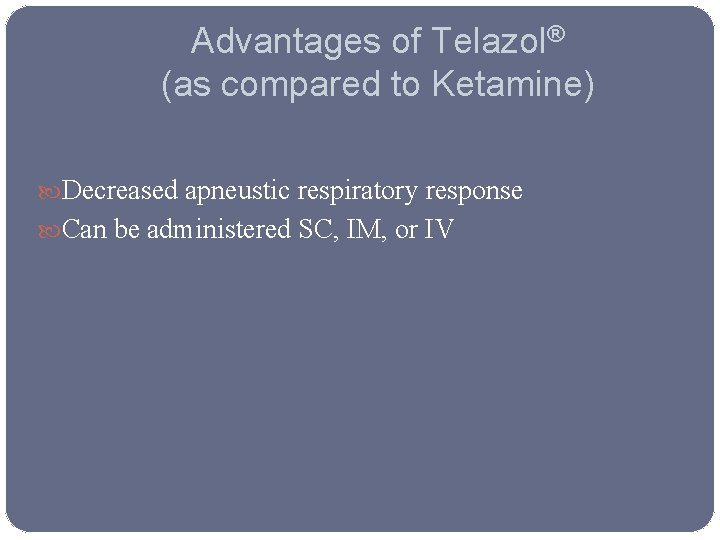 Injectable Anesthetics Ch 3 Injectable anesthetics Can produce
