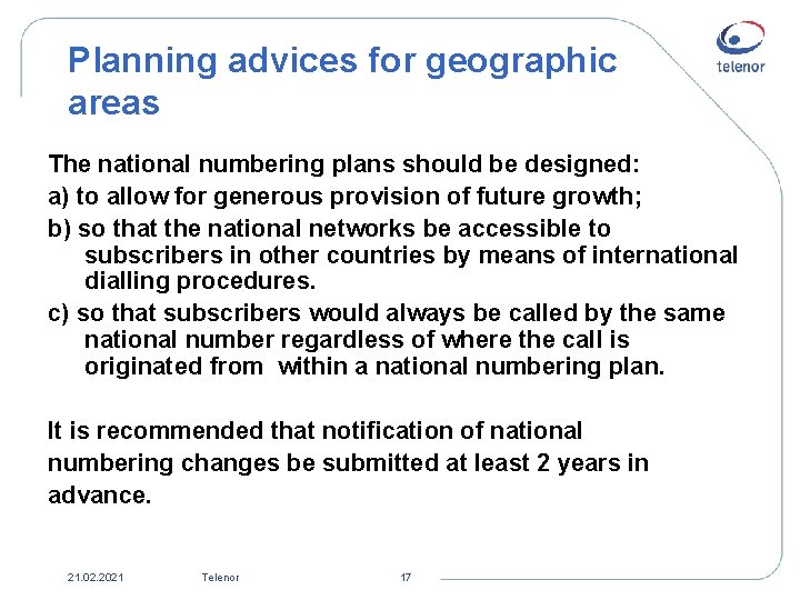 E 164 0597 The international public telecommunication numbering